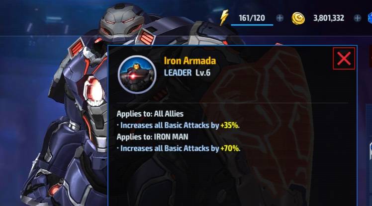 Hulkbuster 3099 leader bonus - MARVEL Future Fight