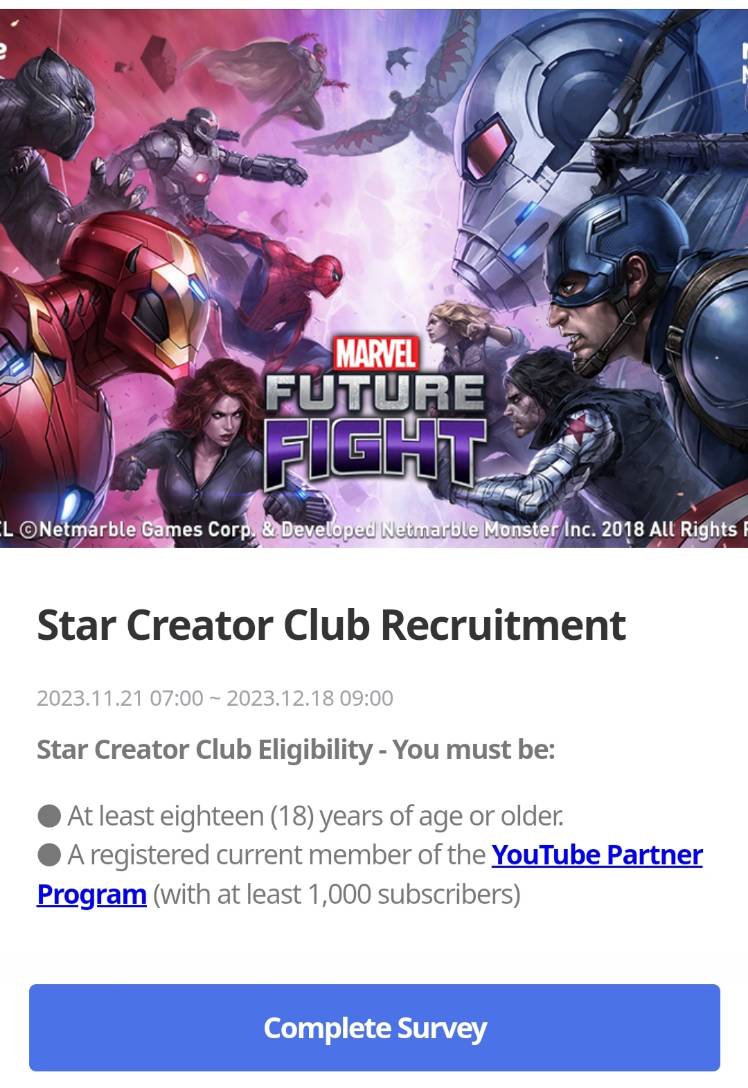 Star agent form problem - MARVEL Future Fight