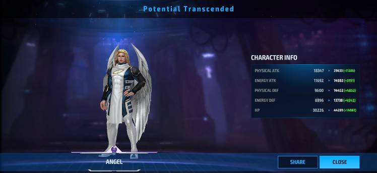 Angel Transcended Potential - MARVEL Future Fight