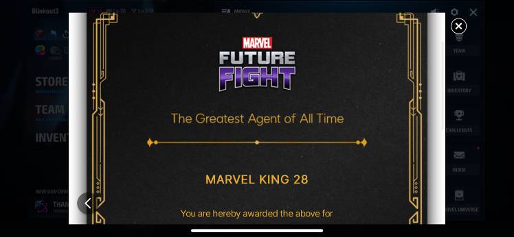[agent awards to you! / Blinkout3] - MARVEL Future Fight