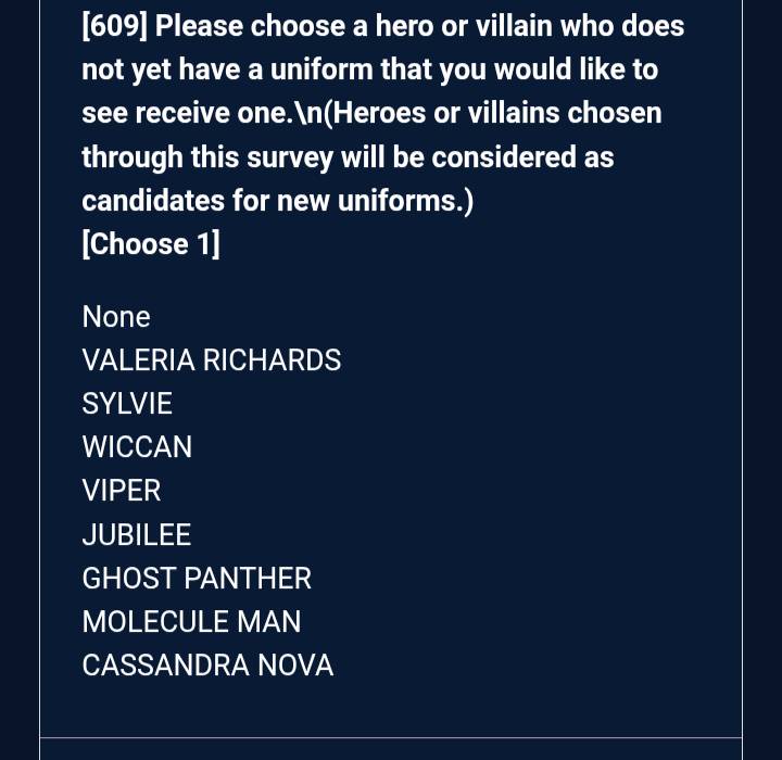 Update on datamine week in February - MARVEL Future Fight