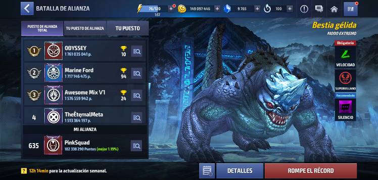 Take Down the Raging Frost Beast! Event - MARVEL Future Fight
