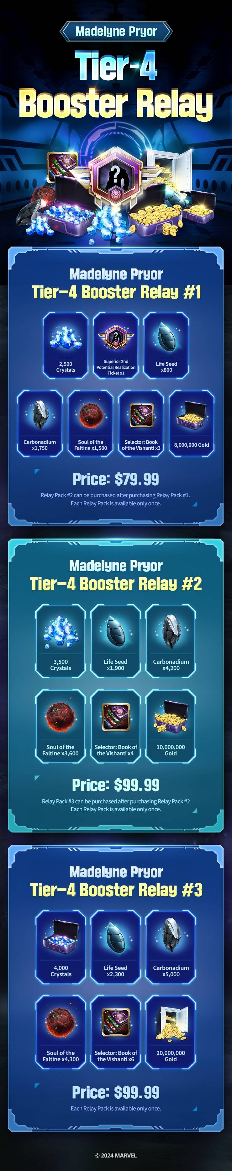 Madelyne Pryor Tier-4 Booster Relay - MARVEL Future Fight