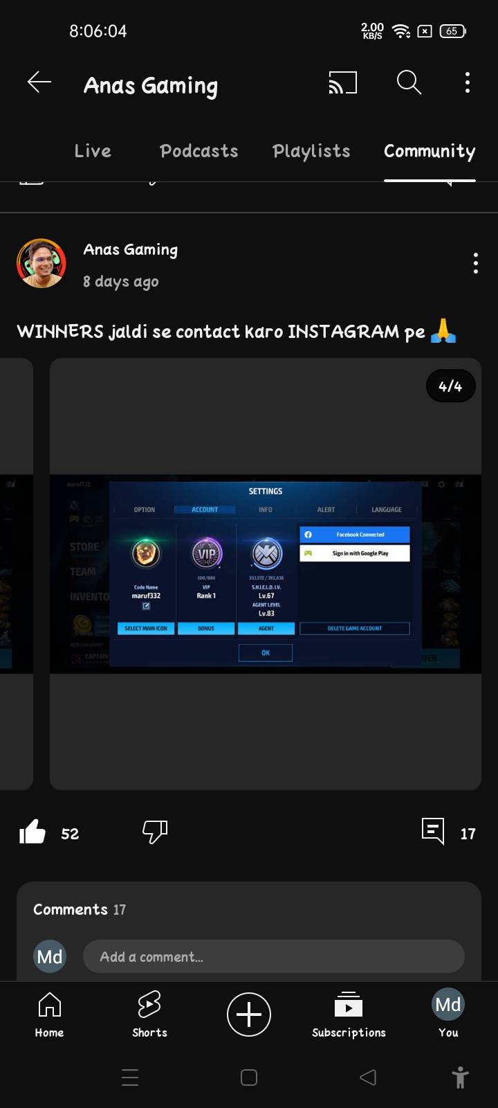 Justice for Warrior anas - MARVEL Future Fight