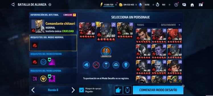 [Infinite Challenge Team Showcase / pirataa1] - MARVEL Future Fight