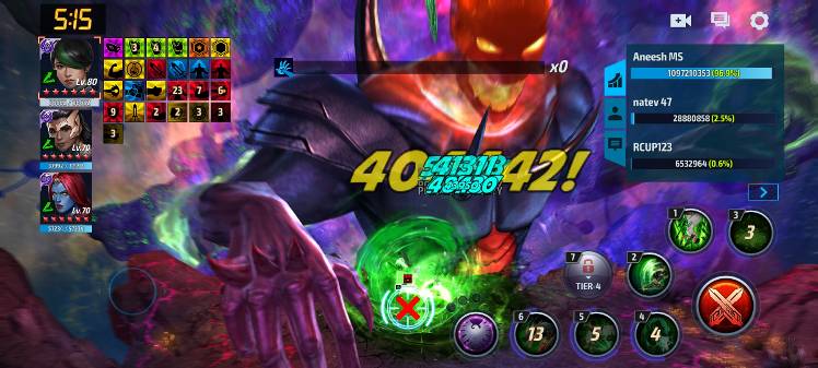 Shadow shell level 80 with 25% Pierce - MARVEL Future Fight