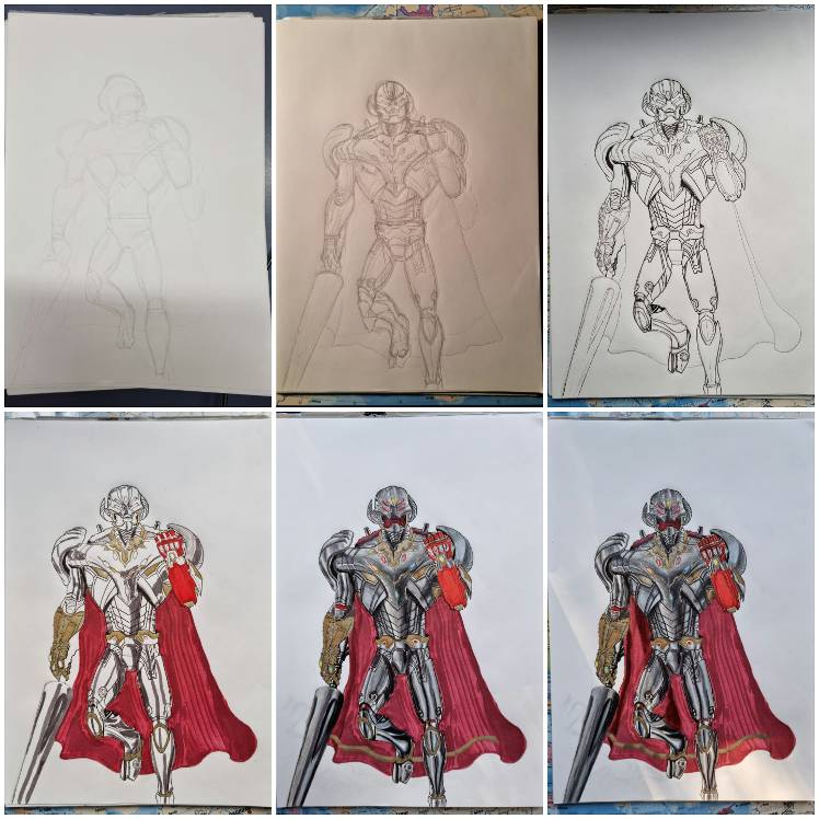 Drawing : What If...Infinity Ultron - MARVEL Future Fight