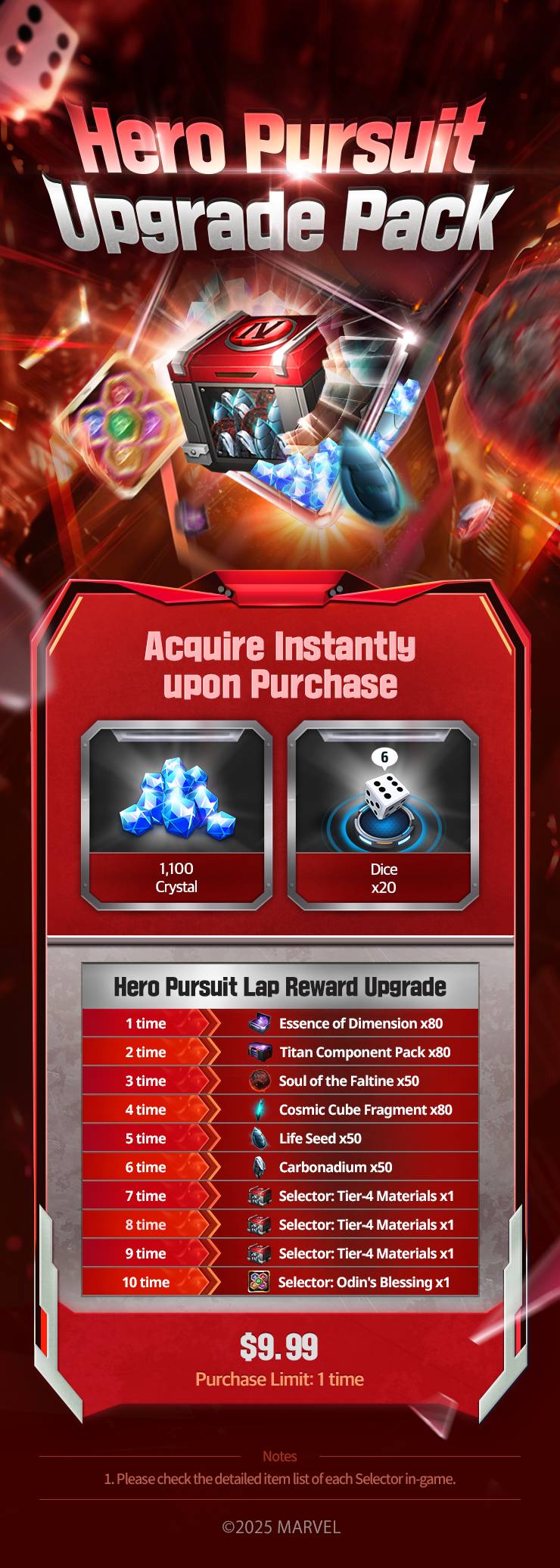 Hero Pursuit Upgrade Pack - MARVEL Future Fight