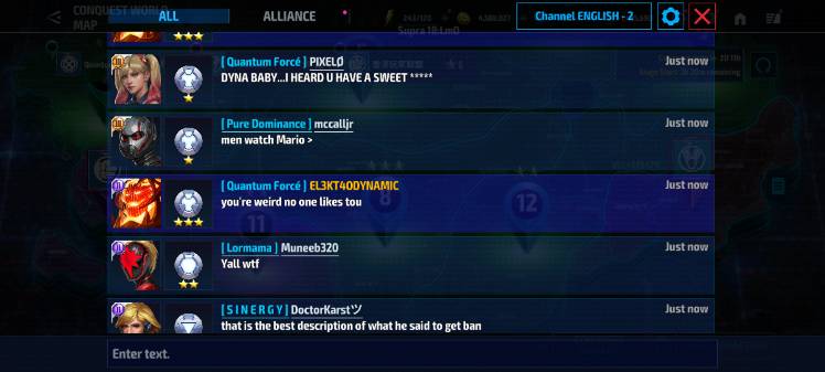 Trolling in ally from raja - MARVEL Future Fight