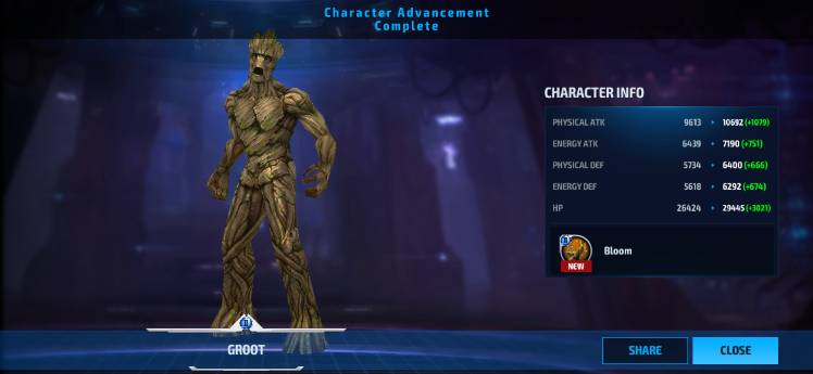 Groot T2 - MARVEL Future Fight