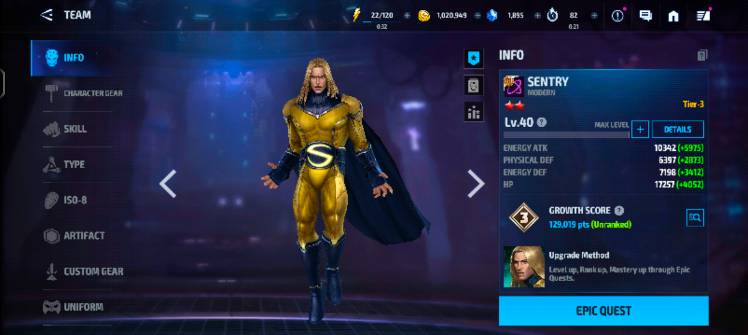 Should I build Sentry? - MARVEL Future Fight