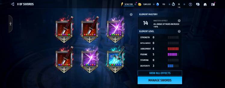 Suggestions to improve x of swords build? - MARVEL Future Fight