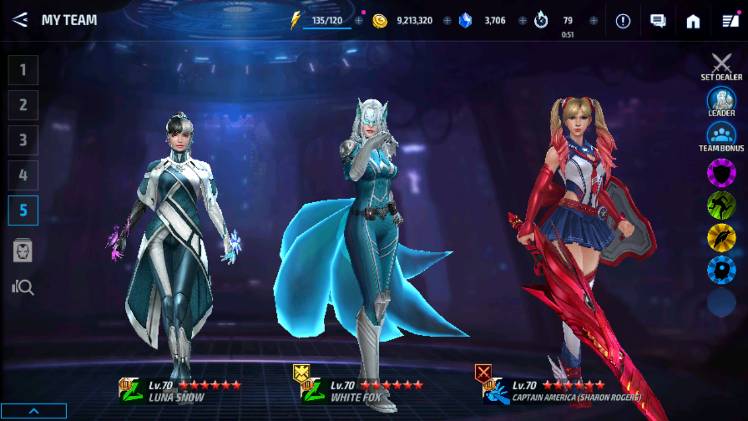 [Sharon Team Build / ItsBugged] - MARVEL Future Fight