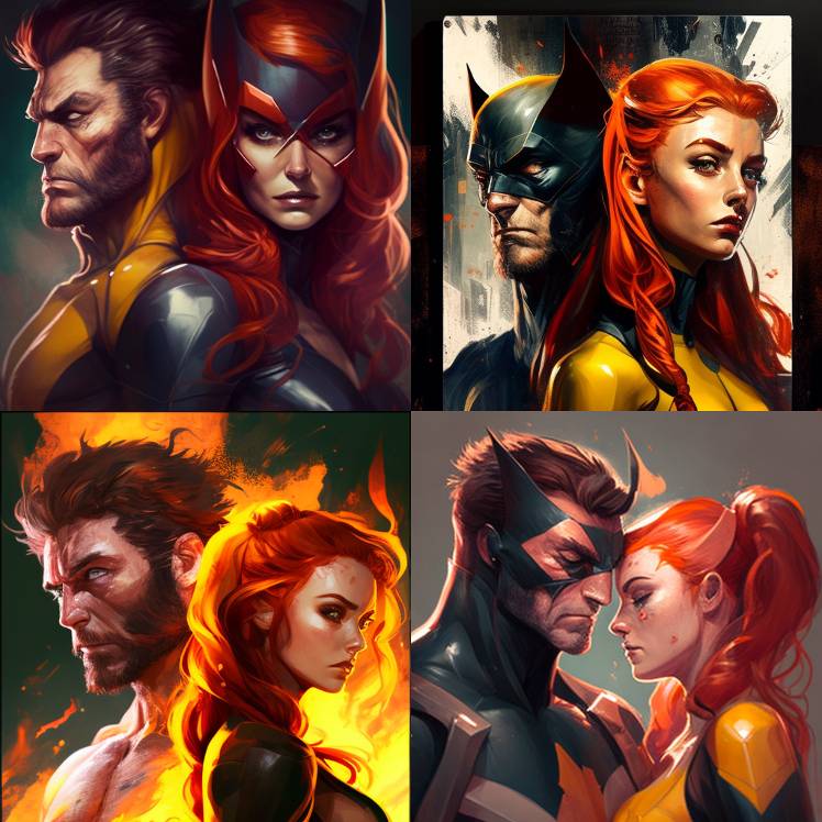 My pictures created by the neural network - MARVEL Future Fight
