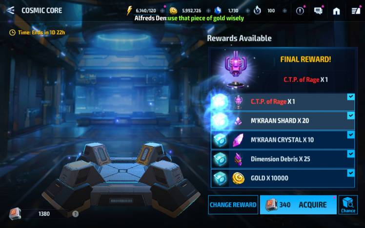 Finally something juicy from cosmic core . - MARVEL Future Fight