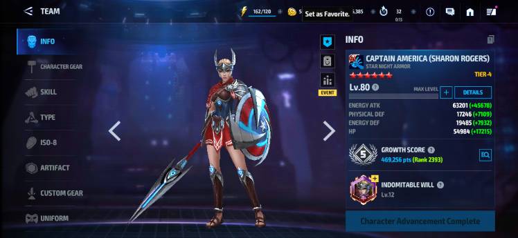 Tier 4 Sharon cost - MARVEL Future Fight