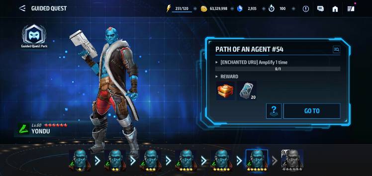 [BUG???] Path of an Agent #54 - Uru Amplification - MARVEL Future Fight