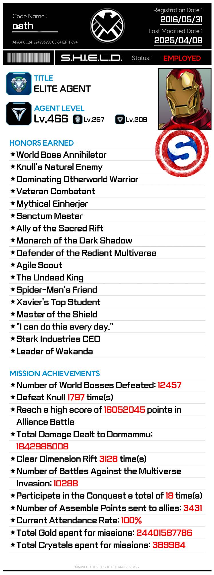 New agent - MARVEL Future Fight