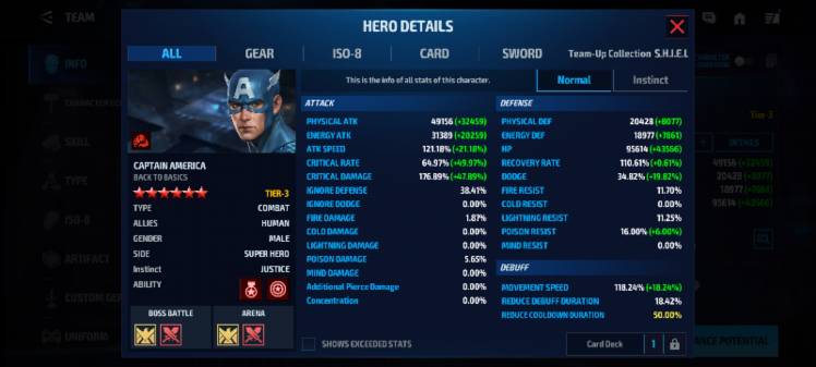 My captain America is weak as f - MARVEL Future Fight