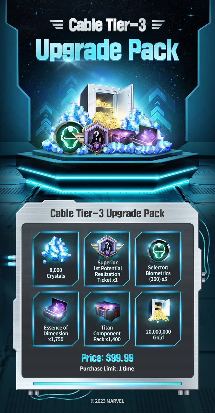 Cable Tier-3 Upgrade Pack - MARVEL Future Fight