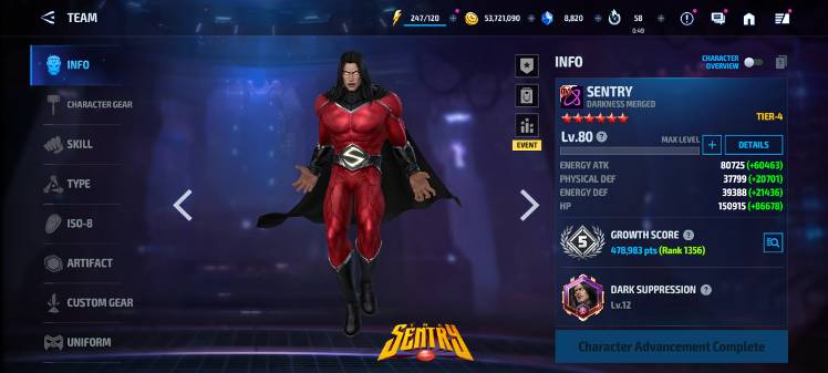 [ Show off your Sentry growth / MattOtterPop ] - MARVEL Future Fight
