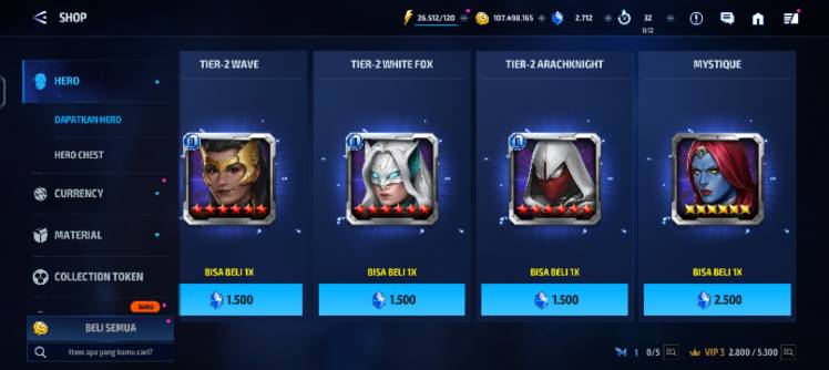 what make different charge ? - MARVEL Future Fight