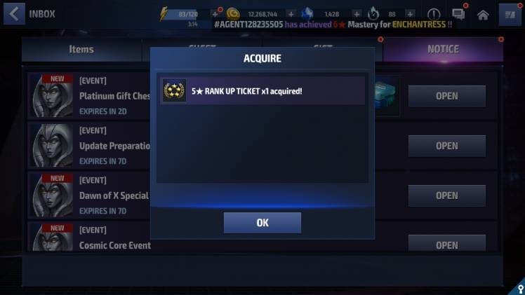 Plat Gift Chest: What did you guys get - MARVEL Future Fight