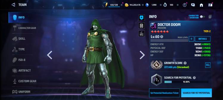Finally unlock doom.😁 Just wait for t-4 Dr.Doom update(in future ...