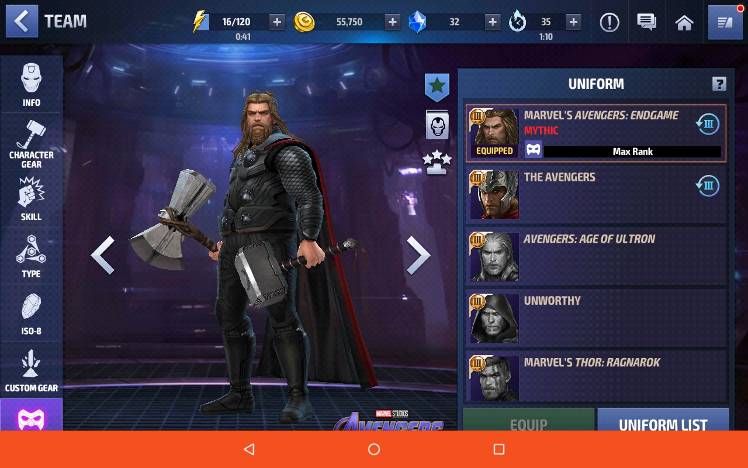 Build of Thor T3 - MARVEL Future Fight