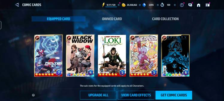 I need sone comic cards advice - MARVEL Future Fight