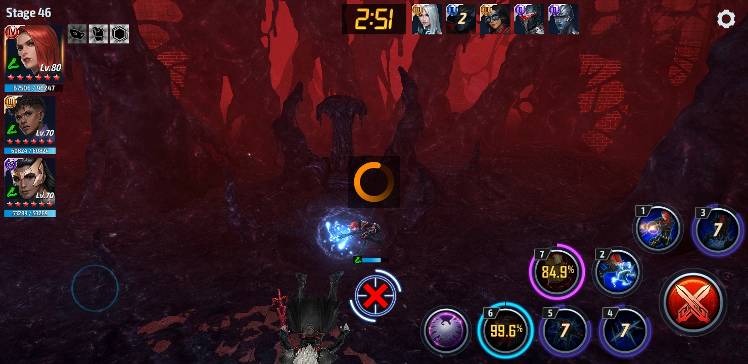 shadow shell vs black widow - MARVEL Future Fight