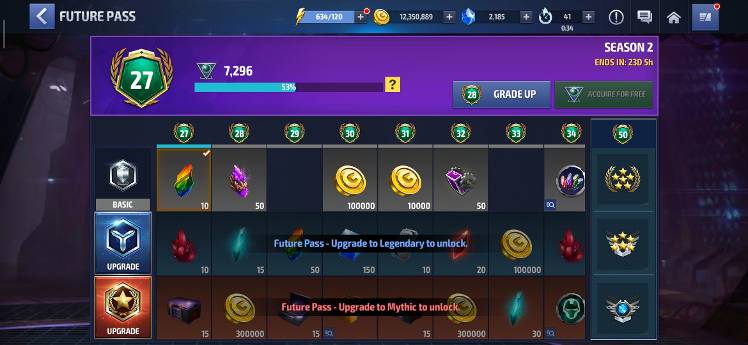 FUTURE PASS IS TOO SHORT !!! - MARVEL Future Fight