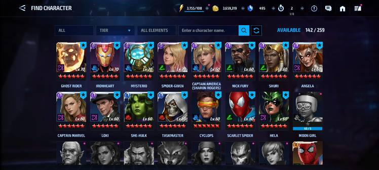 My Team - MARVEL Future Fight