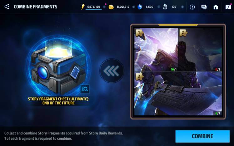 Story Mode Fragment chest opening (the f2p experience ) - MARVEL Future ...