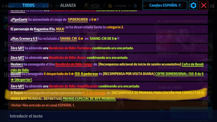 World Boss Incursion Rewards 😉😉👌 - MARVEL Future Fight