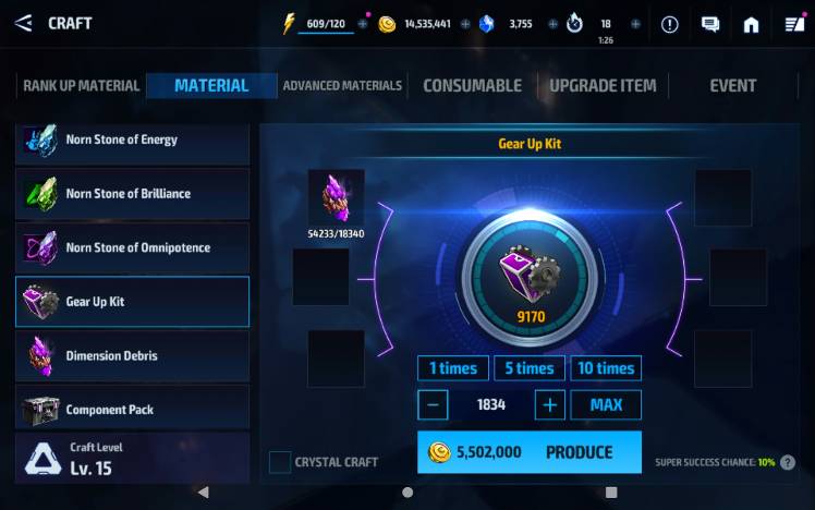 When you are short on gear up kits😂👍 - MARVEL Future Fight