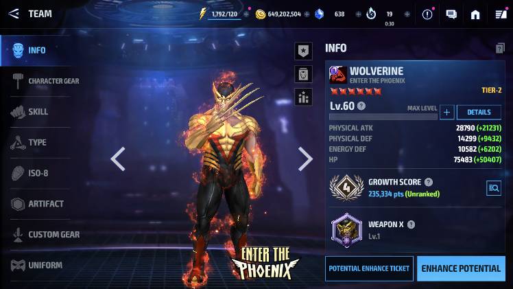 ️🐺My Wolverine Build🐺 ️ - MARVEL Future Fight