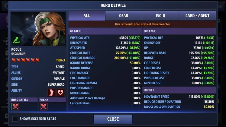 My Take on Rogue T3 and what CTP’s to use. - MARVEL Future Fight