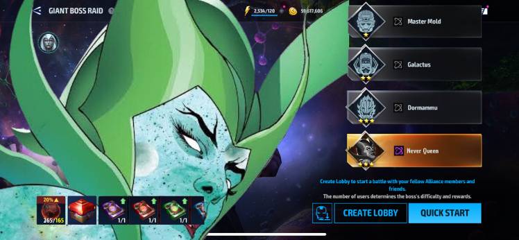 New GBR: Never Queen - MARVEL Future Fight