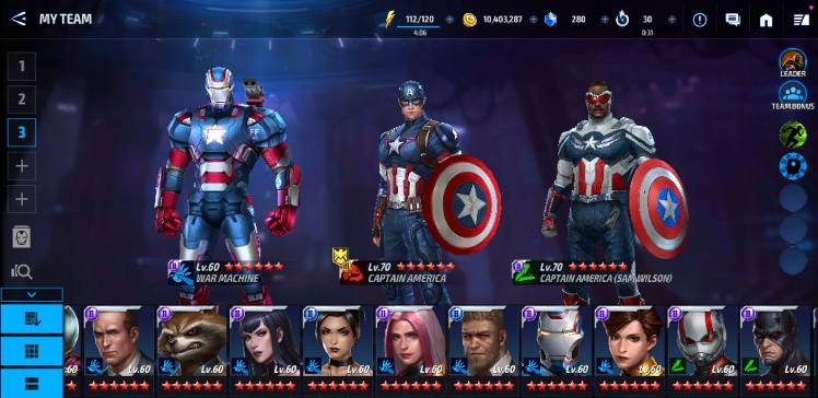 Team America - MARVEL Future Fight