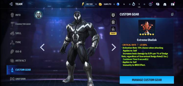 Is venom good with CTP of Energy - MARVEL Future Fight
