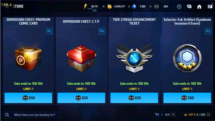 Event Shop - MARVEL Future Fight