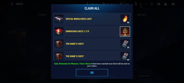 WBL Conqueror Chest - MARVEL Future Fight
