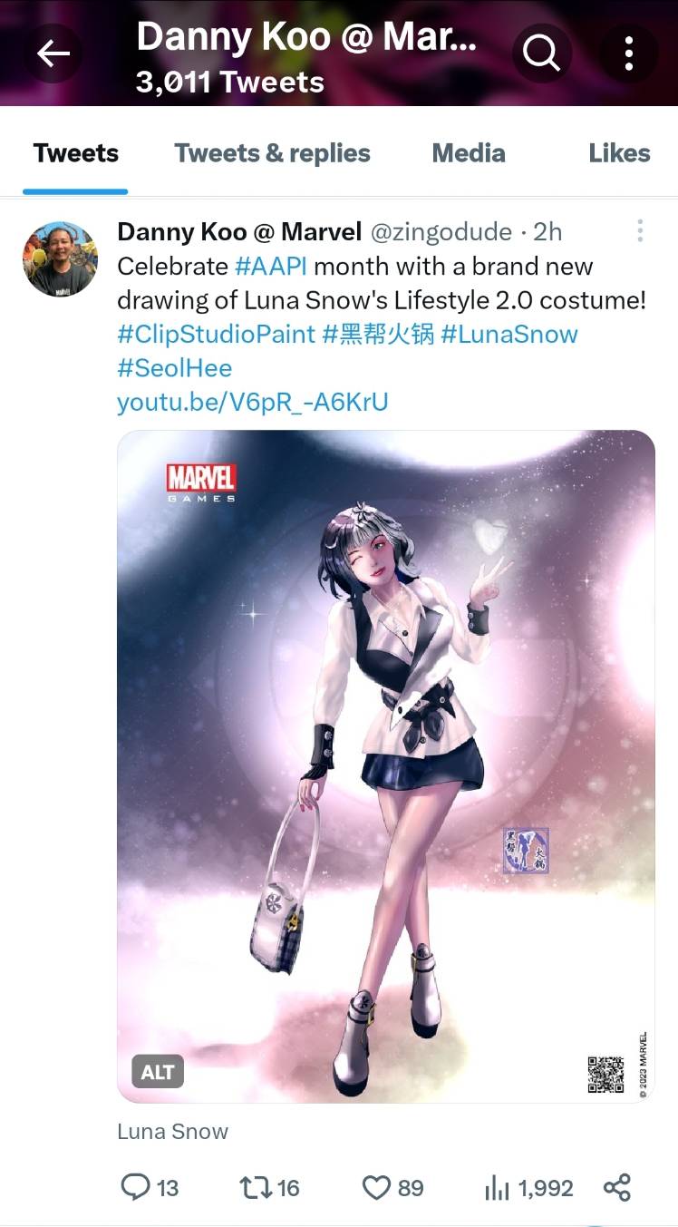 Danny Koo posted this like 2hrs ago. - MARVEL Future Fight