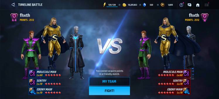 First time, ME VS ME - MARVEL Future Fight