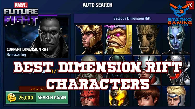 BEST DIMENSION RIFT CHARACTERS!!! - MARVEL Future Fight