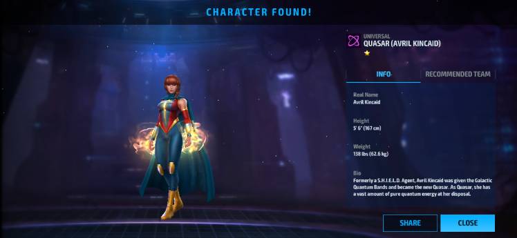 Quasar Premium character 🔓 - MARVEL Future Fight