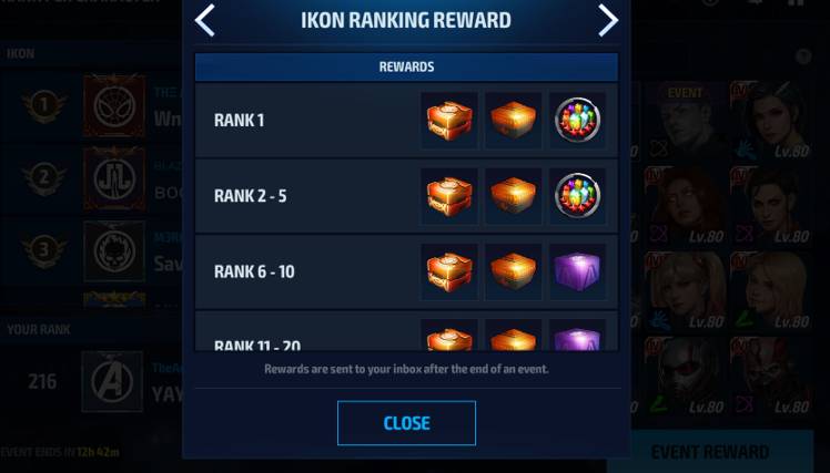 Rank up Rewards!!! - MARVEL Future Fight