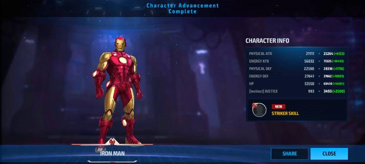 Done T-4 tony Stark (3000) - MARVEL Future Fight