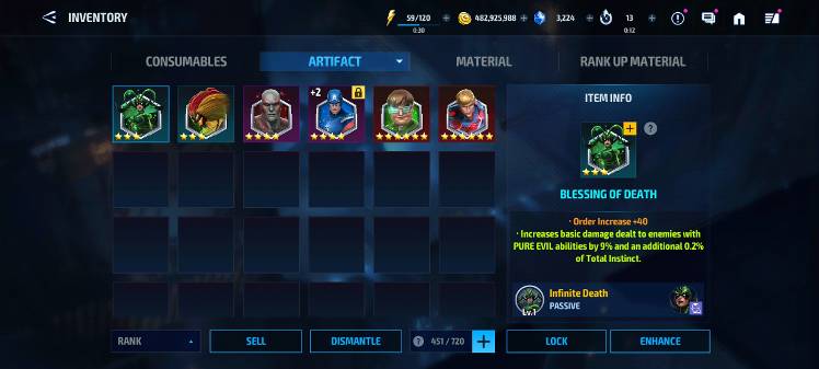 Finally some good luck (artifact chests by celestial essence) - MARVEL ...